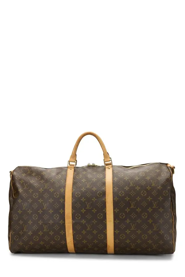 LOUIS VUITTON Monogram Keepall Bandouliere 60 - Brown