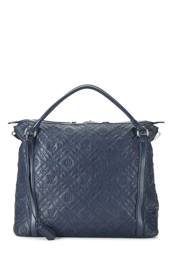 LOUIS VUITTON Monogram Antheia Leather Ixia - Navy