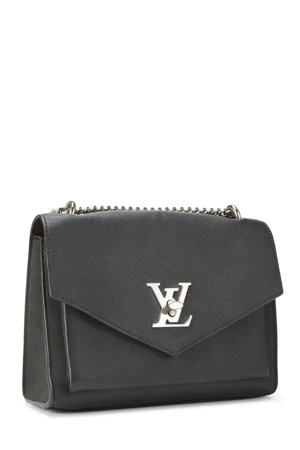 LOUIS VUITTON Leather My Lockme Chain Bag