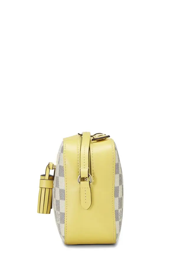 LOUIS VUITTON Damier Azur Canvas Crossbody Bag - Yellow