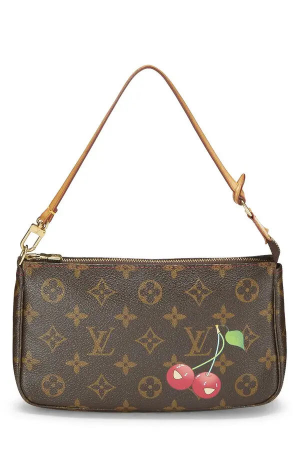 LOUIS VUITTON Takashi Murakami X Monogram Cherry Pochette Accessories