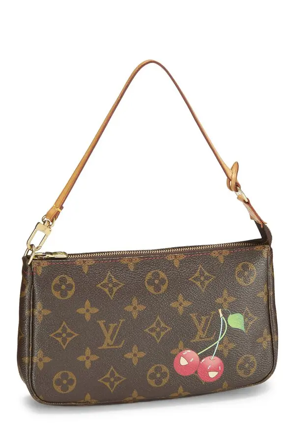 LOUIS VUITTON Takashi Murakami X Monogram Cherry Pochette Accessories