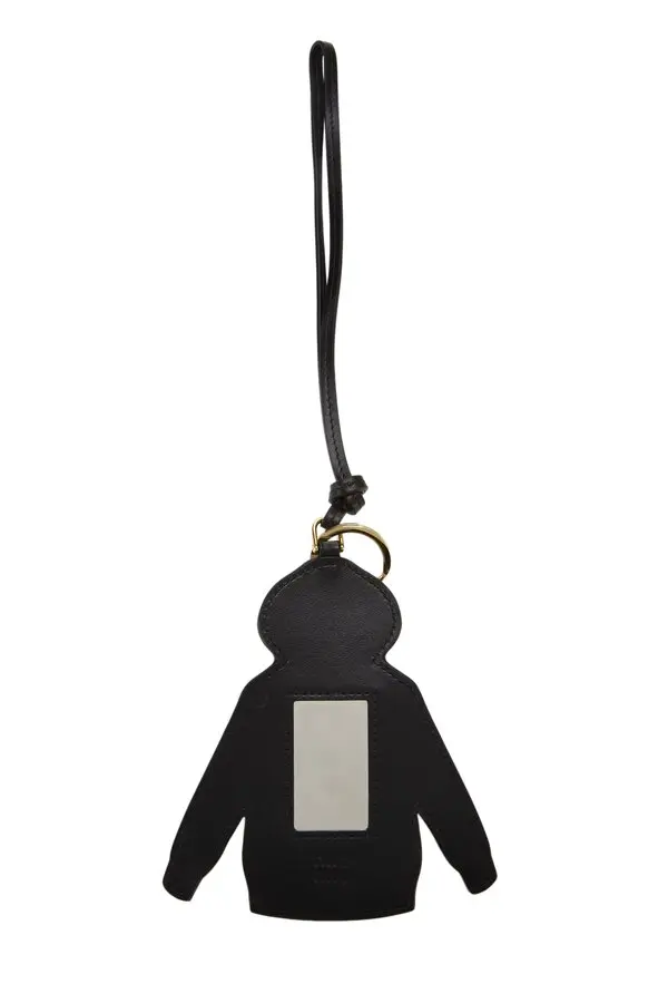 Miu Miu Leather Hoodie Bag Charm - Grey