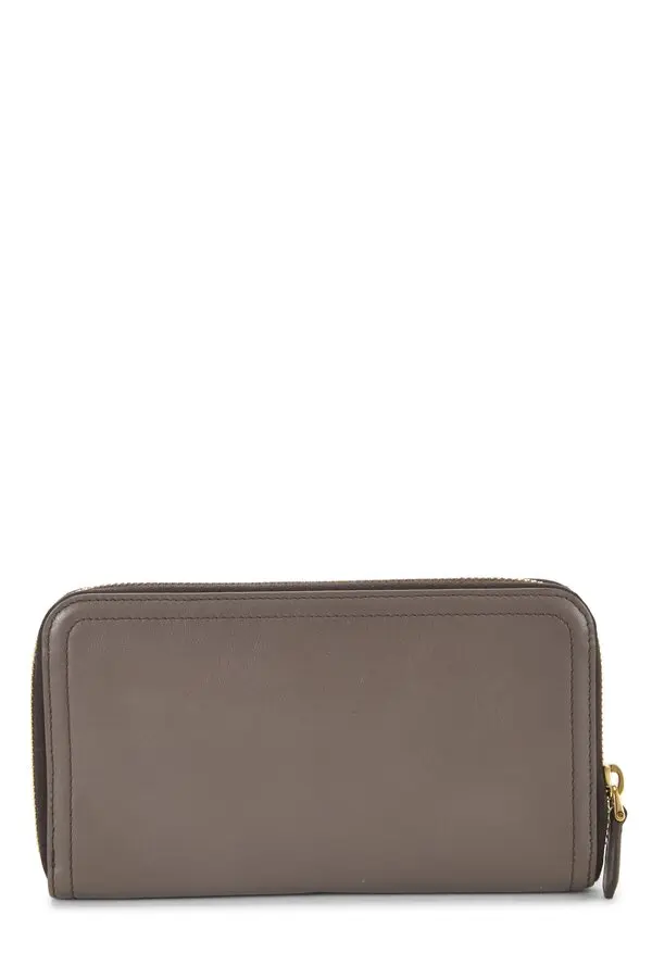 Prada Calfskin Zip Around Wallet