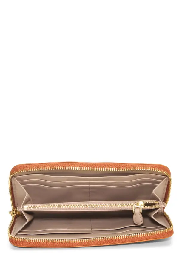 Prada Calfskin Zip Around Wallet