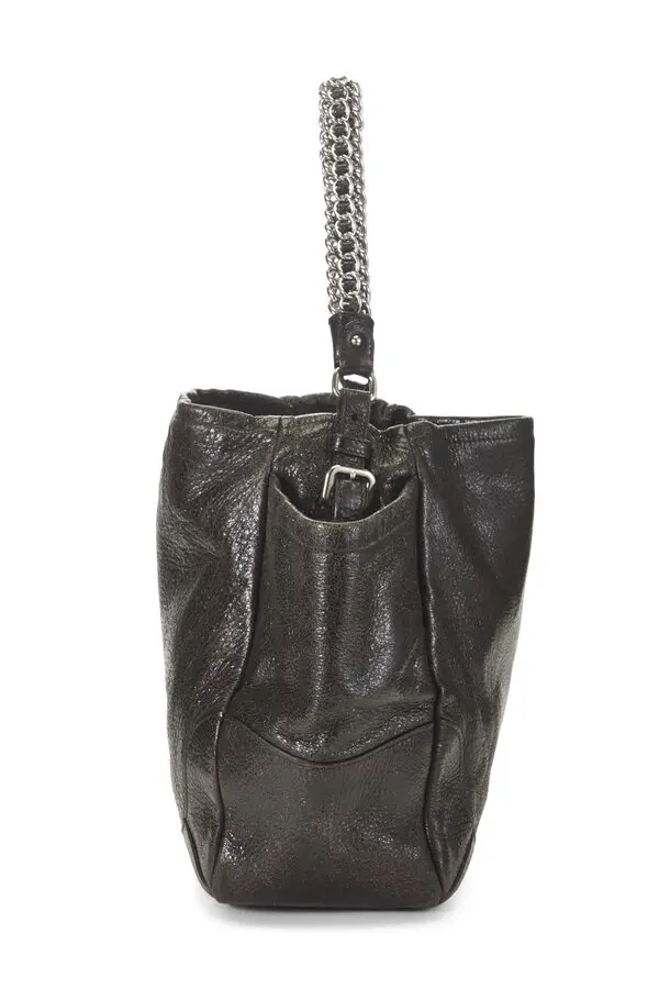 Prada Metallic Chain Hobo Bag