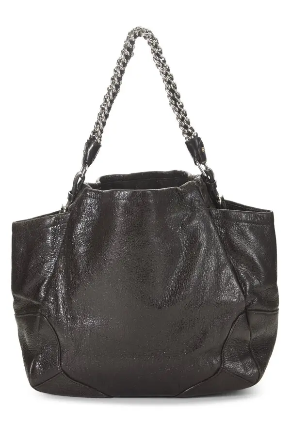 Prada Metallic Chain Hobo Bag