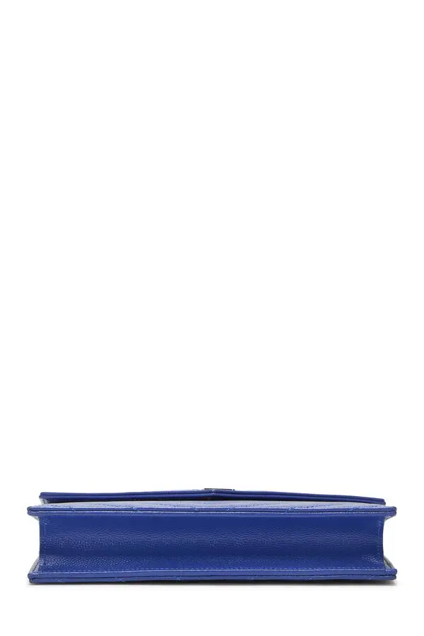 Saint Laurent Grained Calfskin Envelope Wallet On Chain