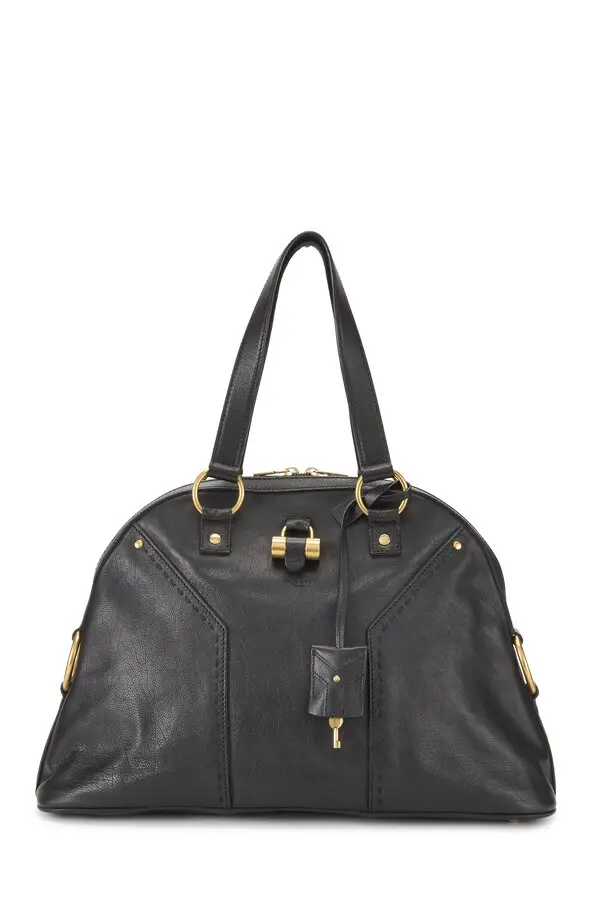 Saint Laurent Grained Leather Muse Top Handle Bag