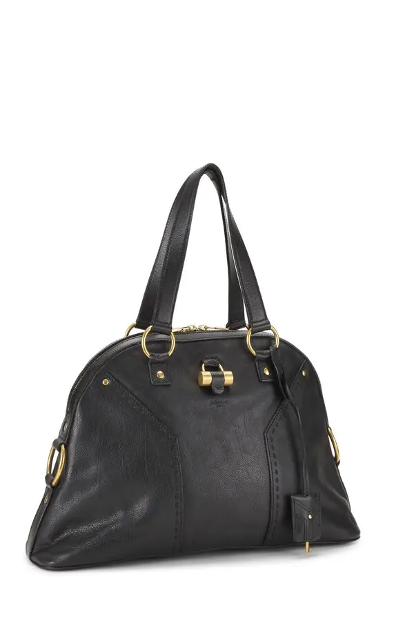 Saint Laurent Grained Leather Muse Top Handle Bag