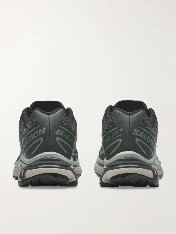 SALOMON Xt-6 Steel Streets Rubber-trimmed Mesh Sneakers - Green