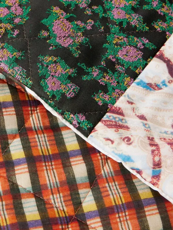 Dries Van Noten Fidelke Patchwork Woven Scarf