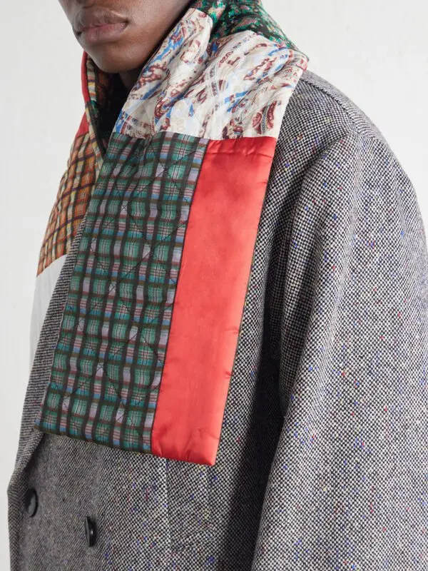 Dries Van Noten Fidelke Patchwork Woven Scarf