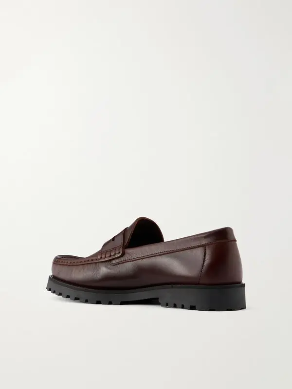 VINNY'S Calf Leather Loafers