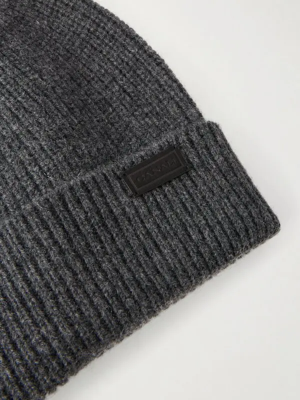 Canali Wool And Cashmere-blend Beanie