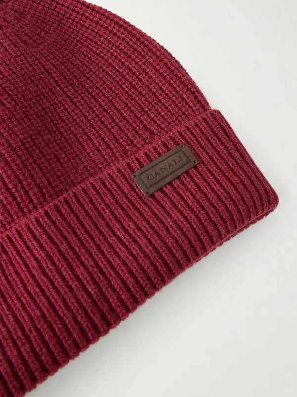 Canali Wool And Cashmere-blend Beanie