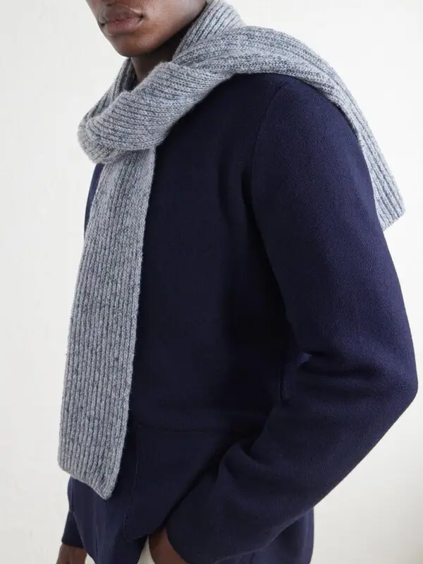 Inis Meáin Ribbed Cashmere Scarf