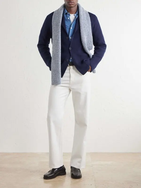 Inis Meáin Ribbed Cashmere Scarf