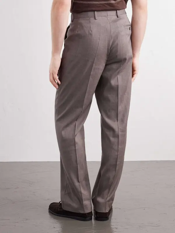 Frescobol Carioca Affonso 2.0 Straight-leg Trousers - Beige
