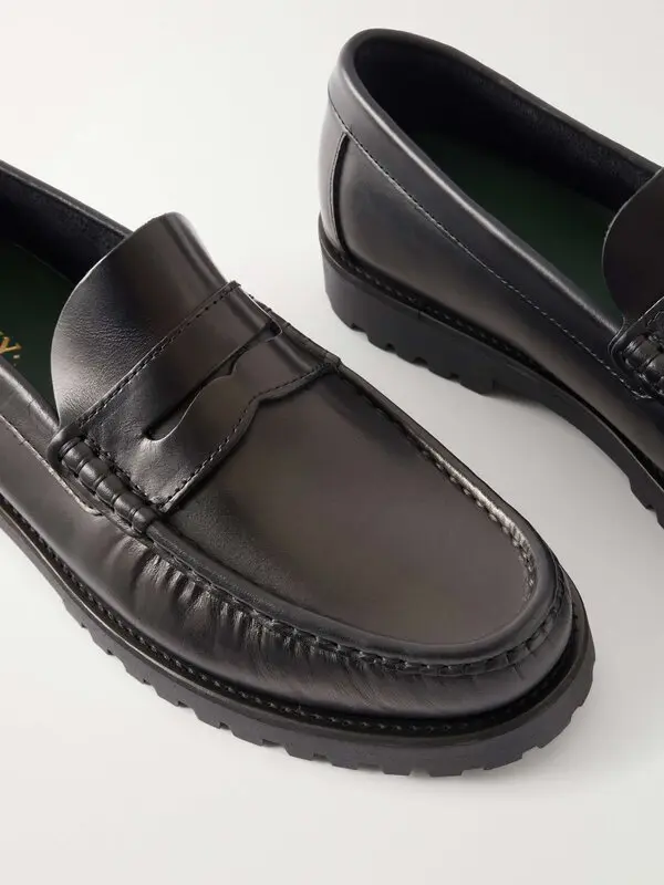 VINNY'S Calf Leather Loafers