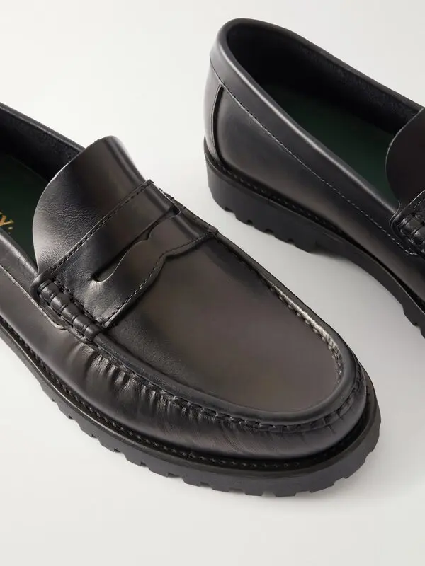 VINNY'S Calf Leather Loafers