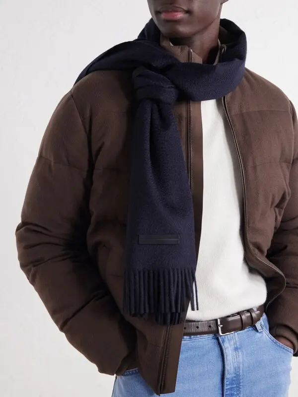 Zegna Fringed Cashmere Scarf