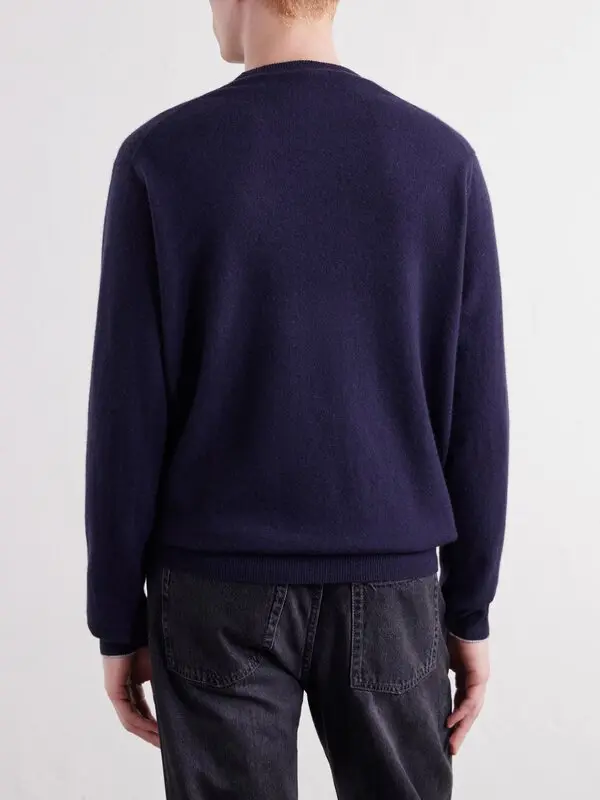 Peter Millar Crown Heritage Cashmere Crewneck Sweater - Blue