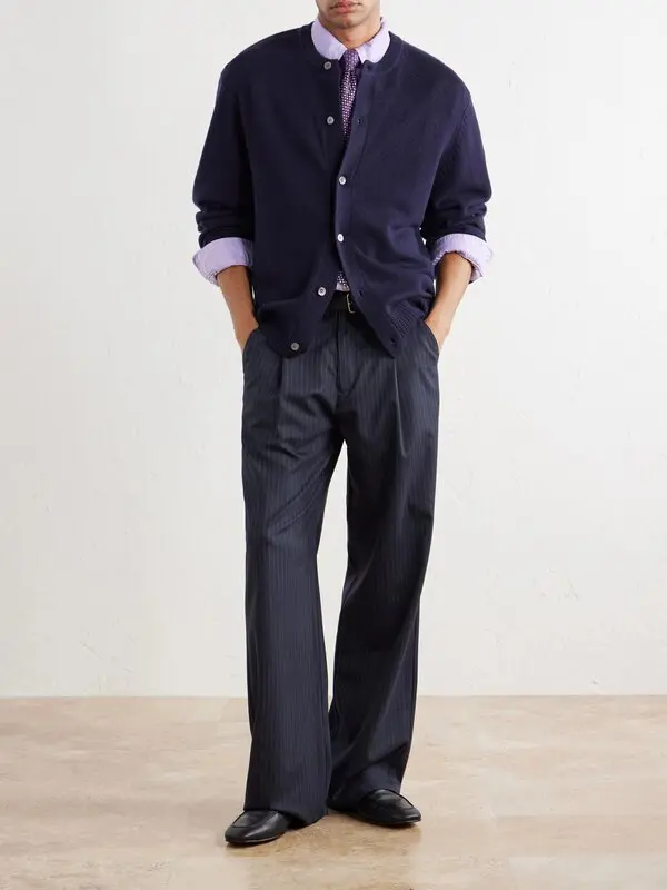 Officine Générale Manoë Merino Wool And Cashmere-blend Cardigan