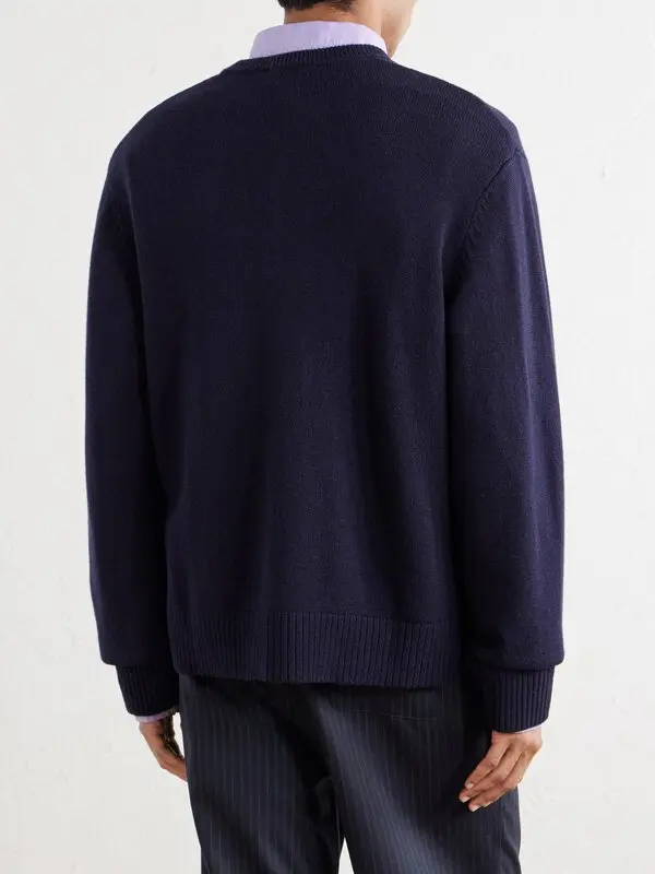 Officine Générale Manoë Merino Wool And Cashmere-blend Cardigan
