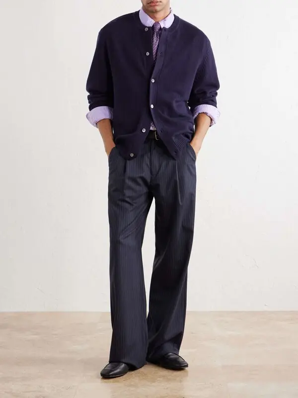 Officine Générale Manoe Merino Wool And Cashmere-blend Cardigan