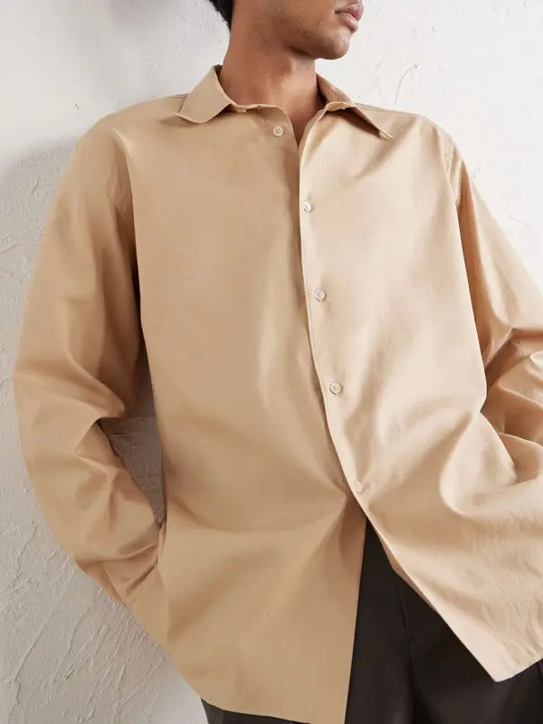 Auralee Finx Cotton-twill Shirt
