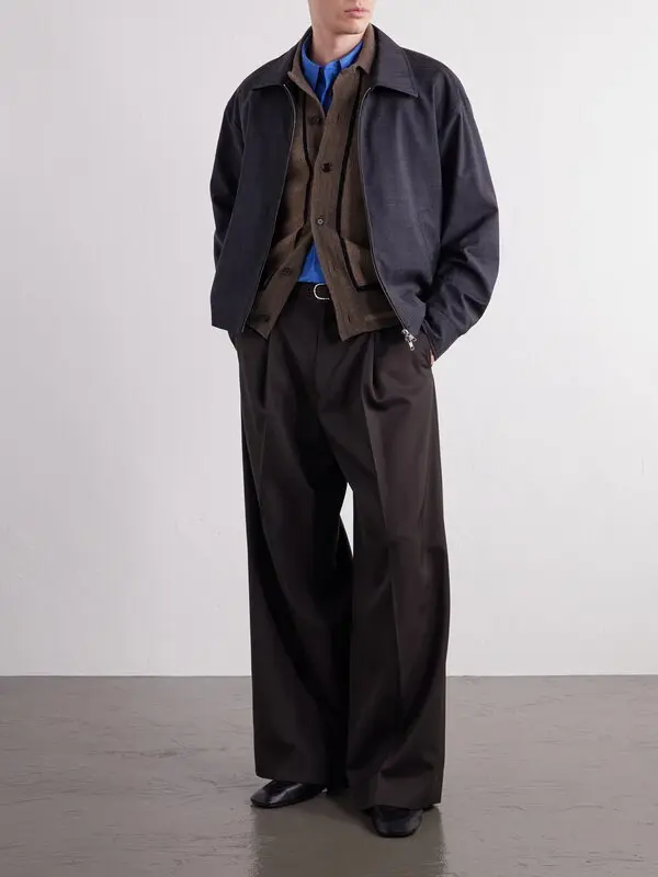 Oliver Peoples Ribbed Merino Wool Cardigan