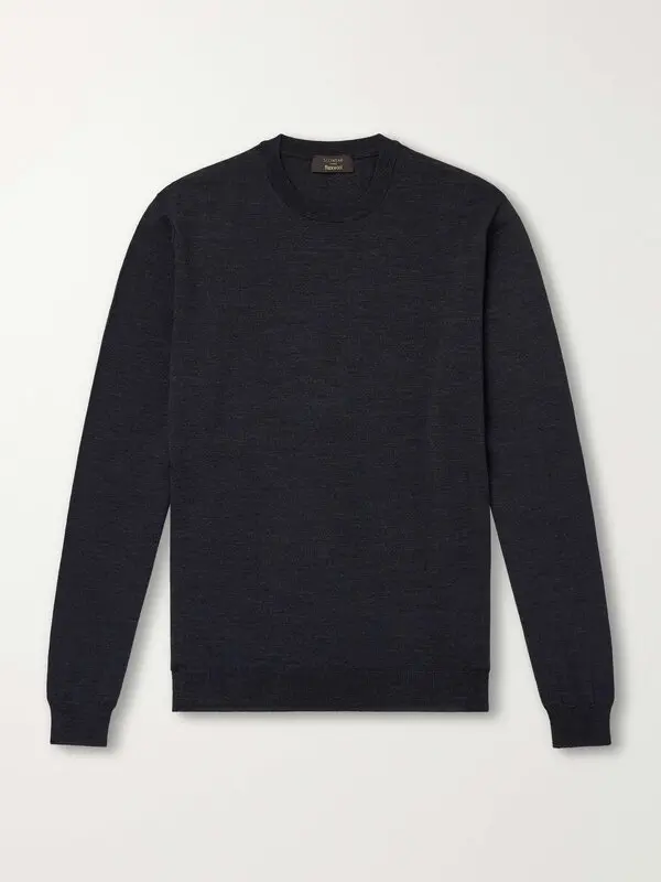 SLOWEAR Zanone Slim-fit Flexwool Sweater