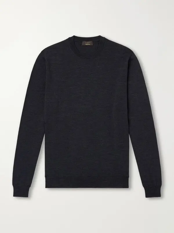 SLOWEAR Slim-fit Flexwool Sweater - Gray