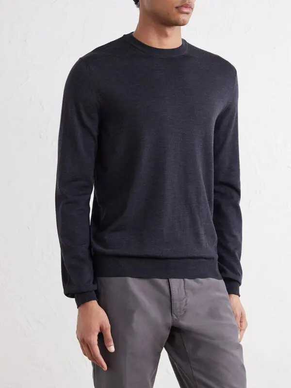 SLOWEAR Fine Knit Sweater - Gray