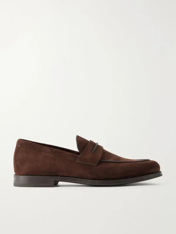 Zegna Suede Loafers - Brown