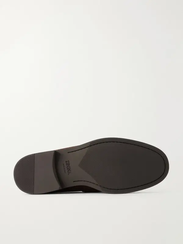 Zegna Suede Loafers - Brown