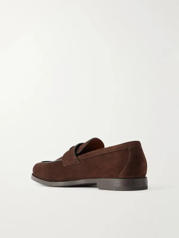 Zegna Suede Loafers - Brown