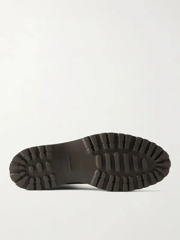 John Lobb Patchwork Leather & Suede Boots