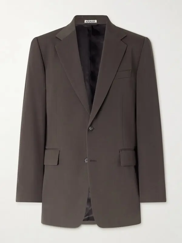 Auralee Wool-gabardine Blazer
