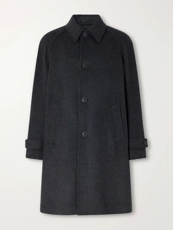 Herno Wool-blend Twill Coat