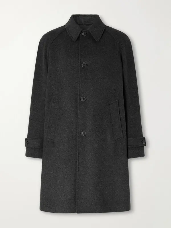Herno Wool-blend Twill Coat