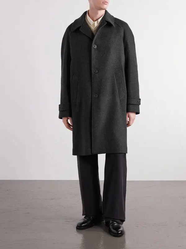 Herno Wool-blend Twill Coat