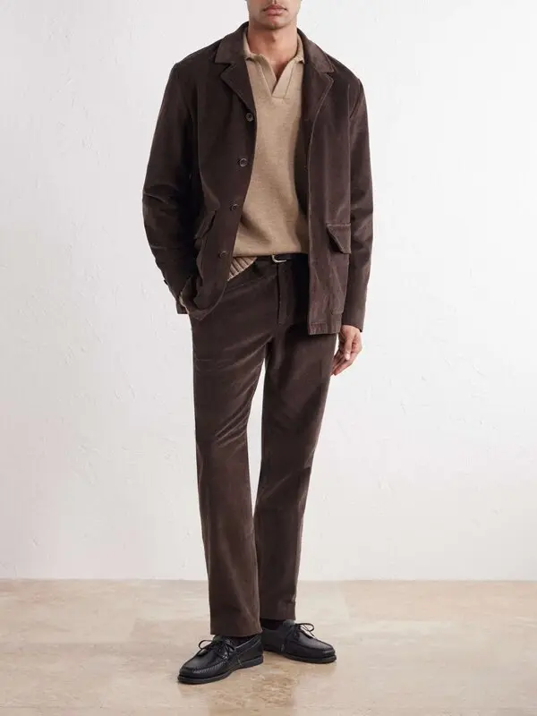 SLOWEAR Incotex Stretch-cotton Corduroy Blouson Jacket