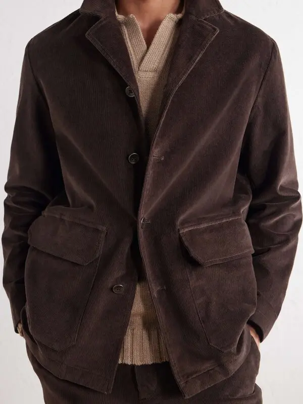 SLOWEAR Incotex Stretch-cotton Corduroy Blouson Jacket