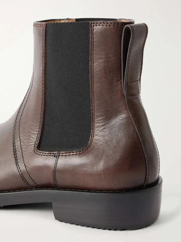 Dries Van Noten Leather Chelsea Boots