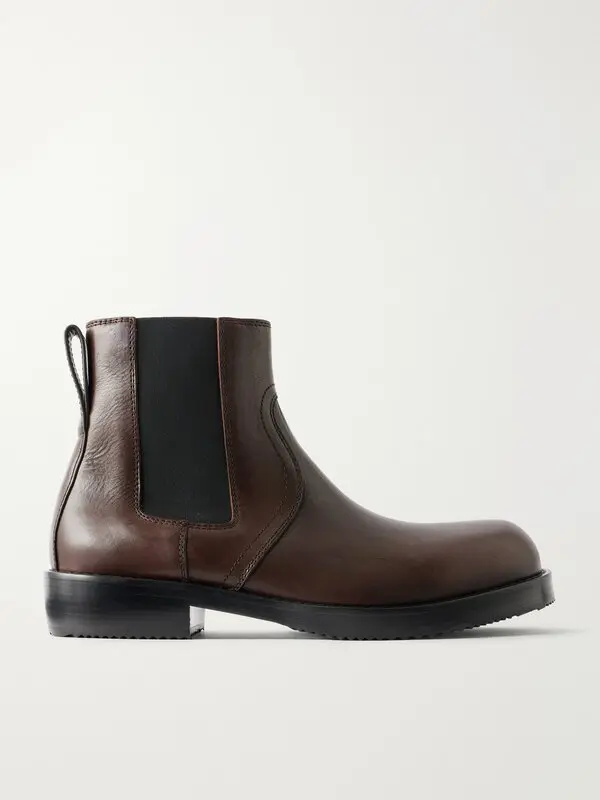 Dries Van Noten Leather Chelsea Boots
