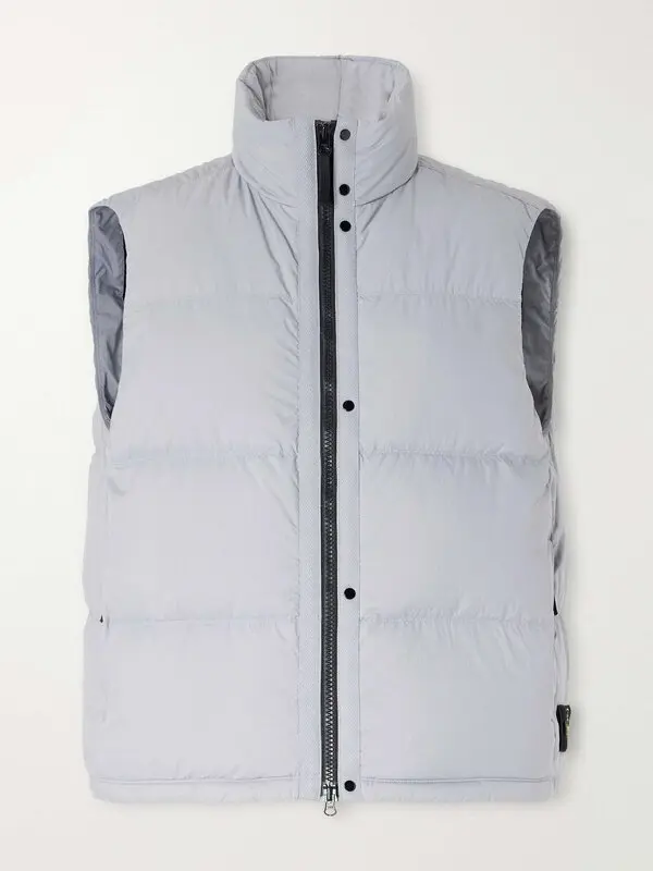 Stone Island Logo-appliquéd Padded Quilted Cordura® Ripstop Down Vest