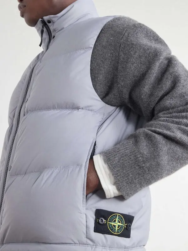 Stone Island Logo-appliquéd Padded Quilted Cordura® Ripstop Down Vest