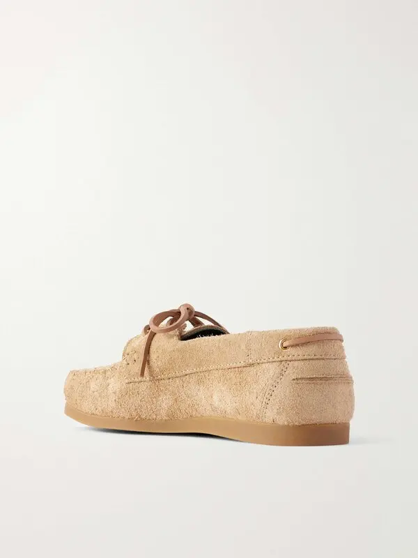 VINNY'S Boatman Suede Boat Shoes